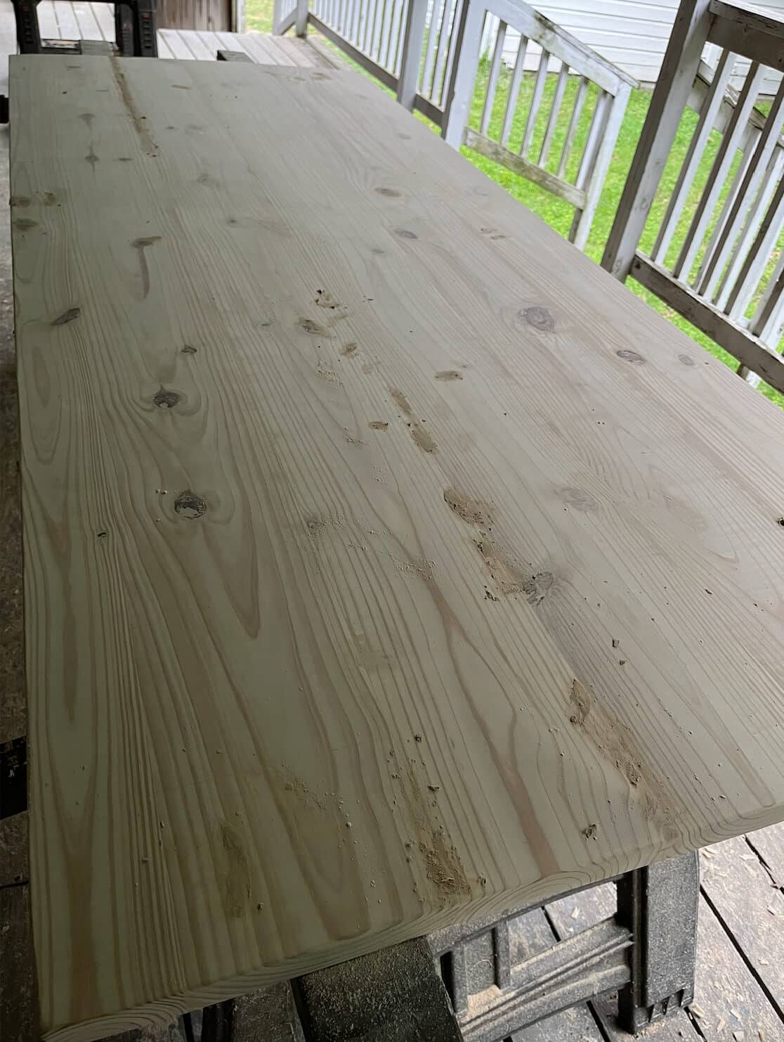 DIY Modern Turned Leg Dining Table - Renee Renovates